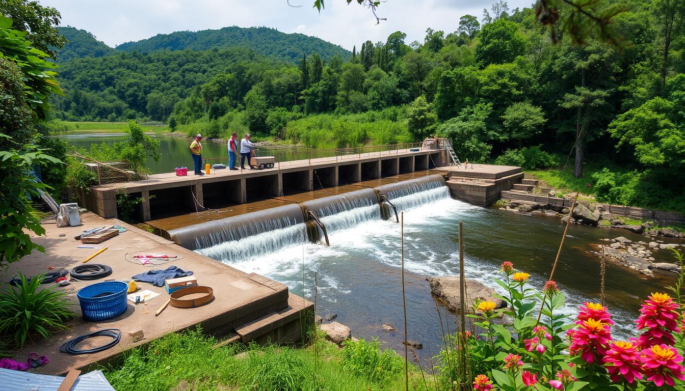 Constructing Check Dams for Water and Soil Conservation