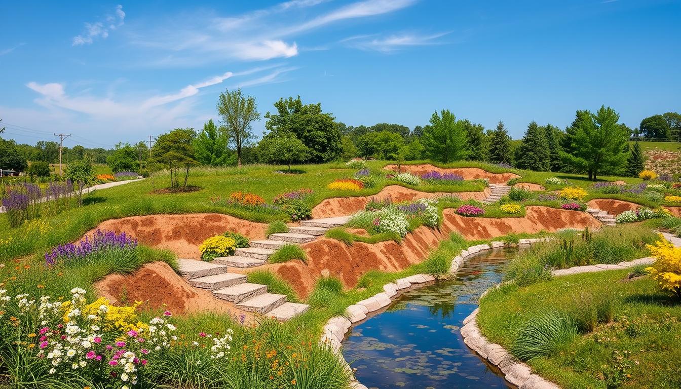 Constructing Berms and Basins for Water Retention